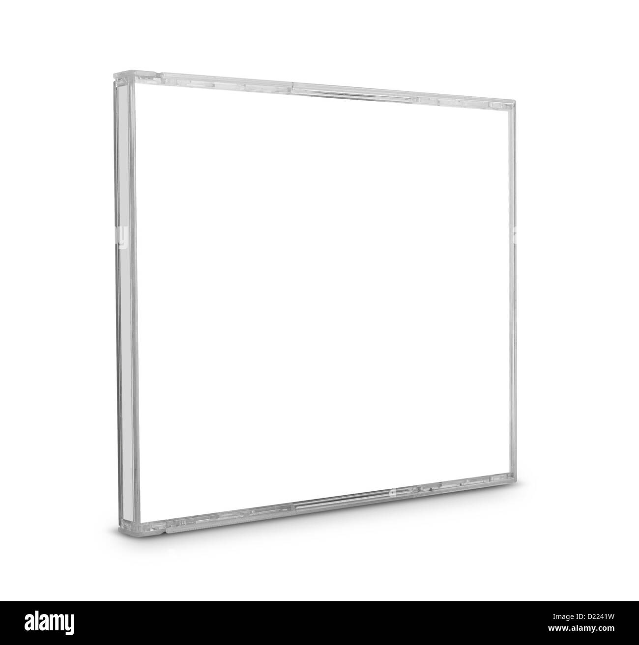 Blank CD case isolated on white background. Insert your own graphic on ...