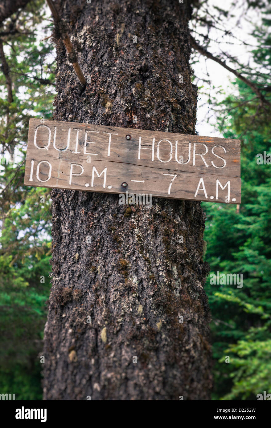 Quiet Hours Sign