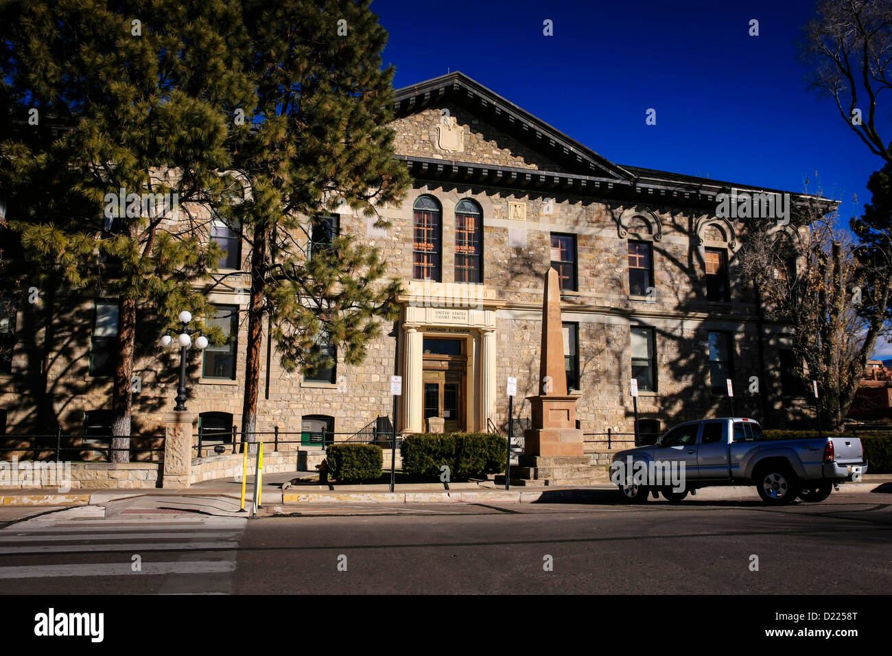 Santa Fe Courthouse in the downtown area in New Mexico Stock Photo - Alamy