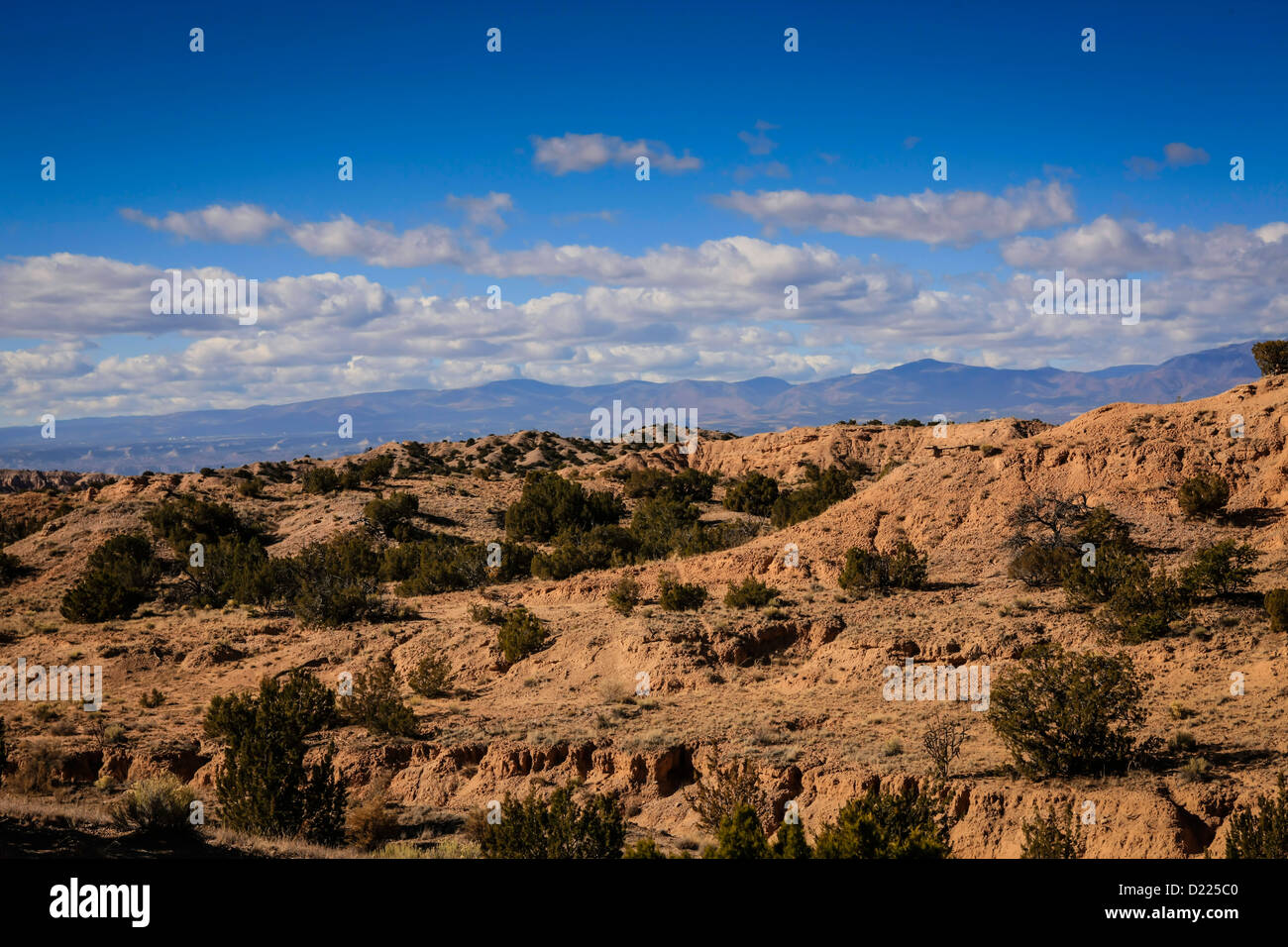 The New Mexico terrain north of Santa Fe Stock Photo - Alamy