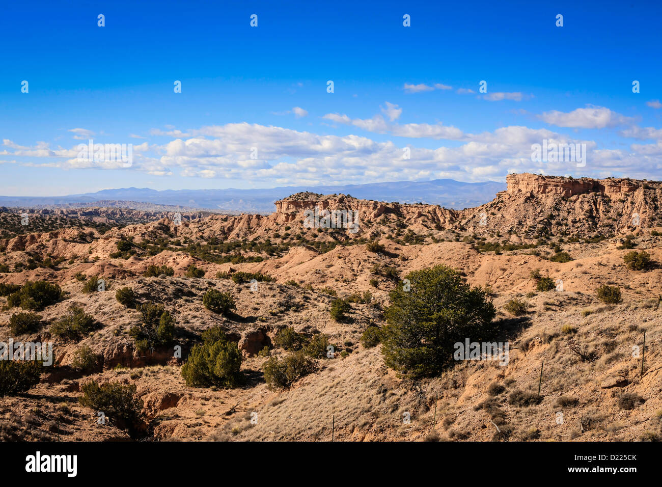 The New Mexico terrain north of Santa Fe Stock Photo - Alamy