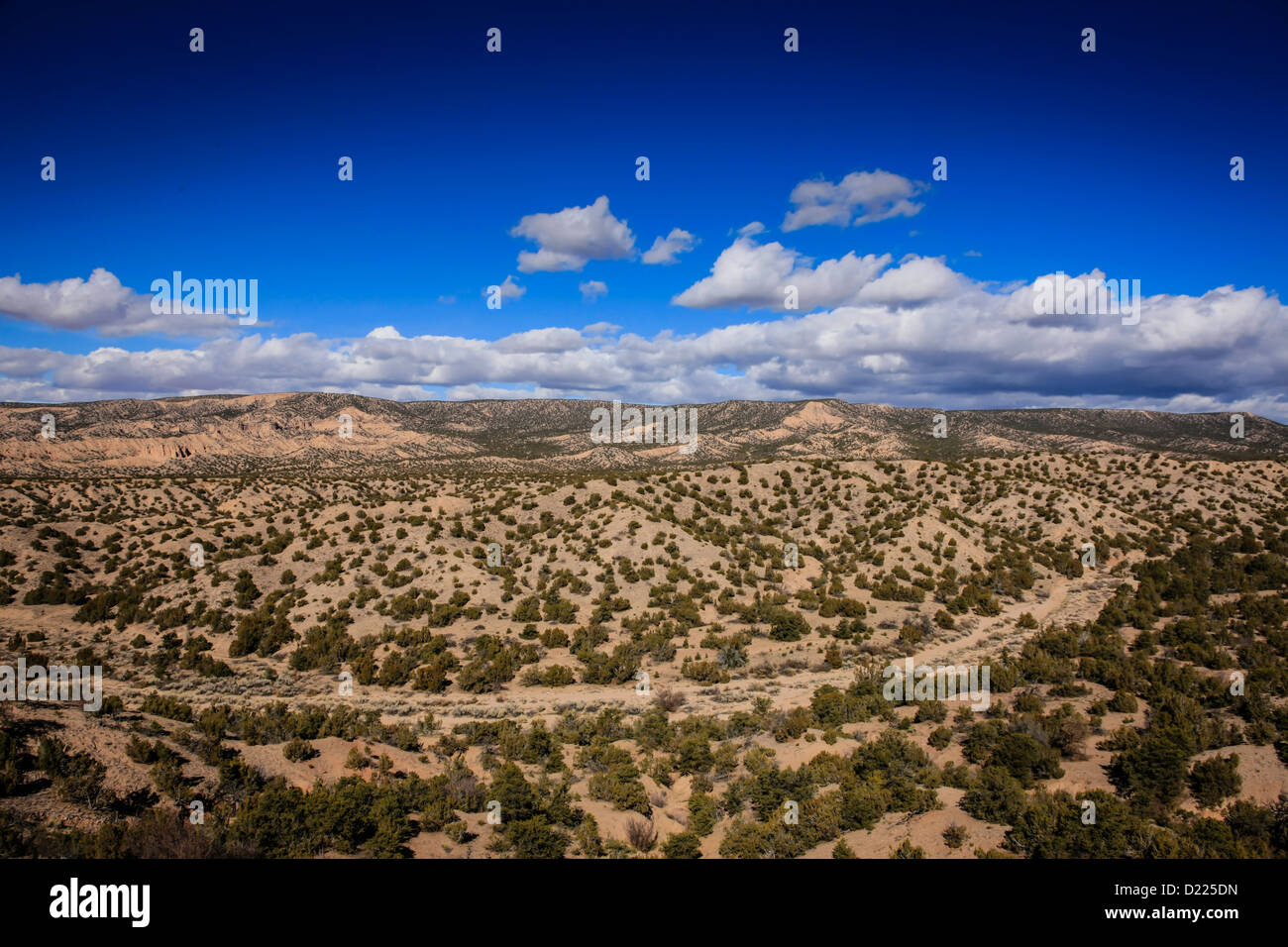 The New Mexico terrain north of Santa Fe Stock Photo - Alamy
