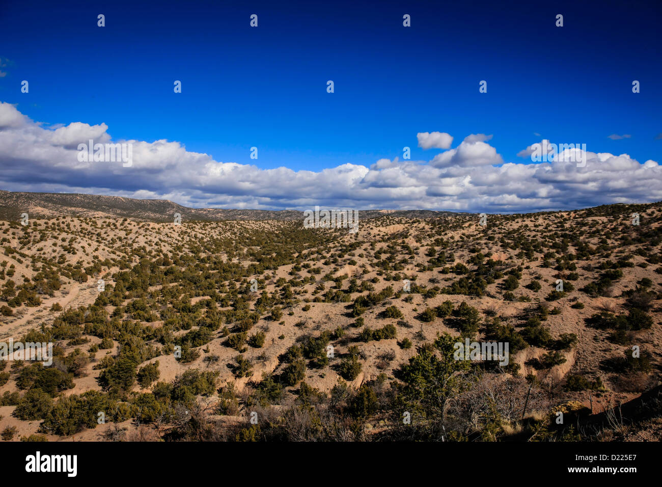 The New Mexico terrain north of Santa Fe Stock Photo - Alamy