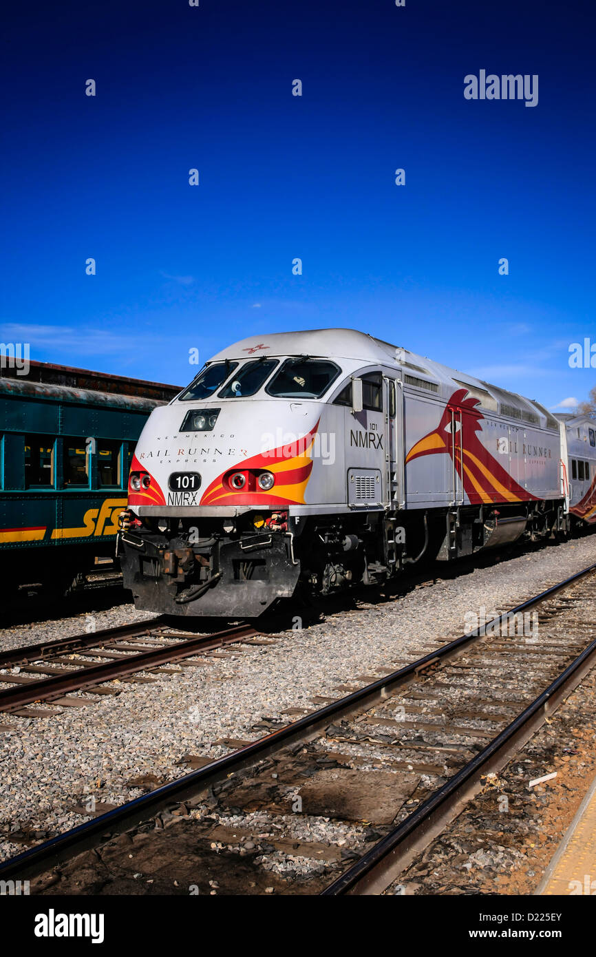 The Santa Fe Rail Runner Motive built locomotive used as a commuter ...