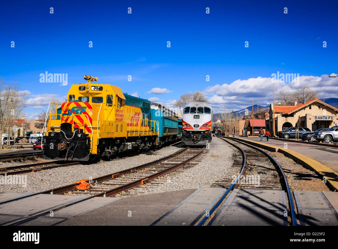 The Santa Fe Southern Railway depot and station in New Mexico Stock ...