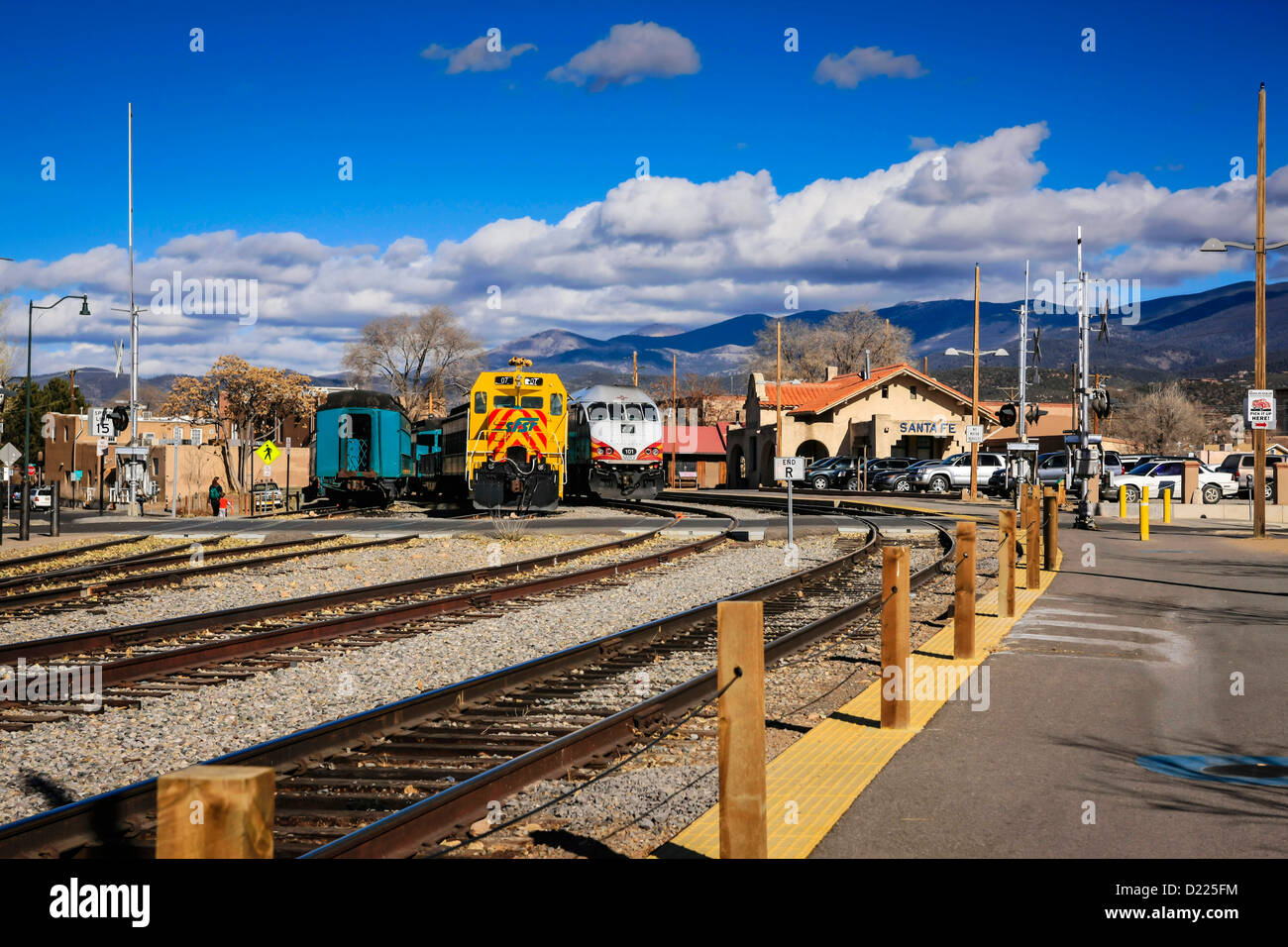 The Santa Fe Southern Railway depot and station in New Mexico Stock ...