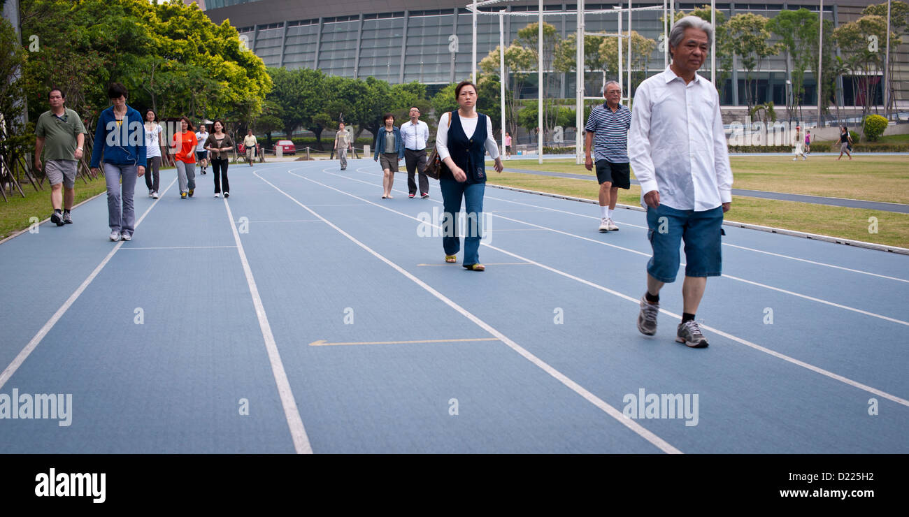 Walking exercise, Taipei Stock Photo - Alamy