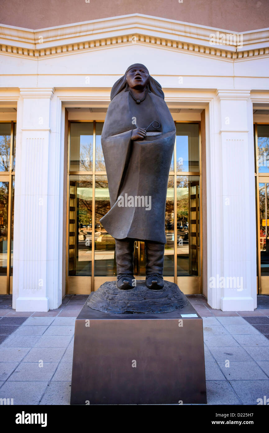 Native American Indian(Apache) statue - Morning Prayer outside the ...