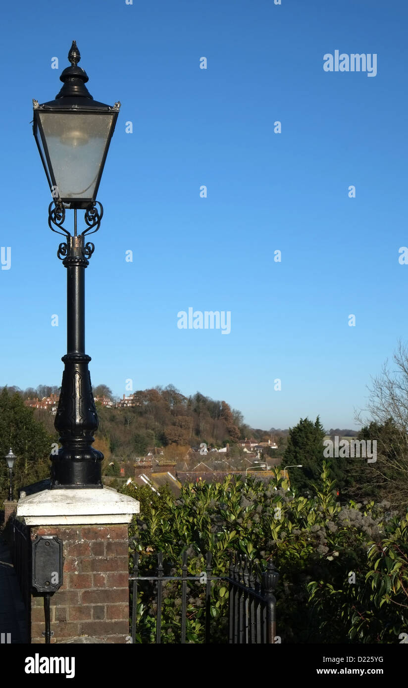 Old fashioned street light in Rye, East Sussex, UK Stock Photo - Alamy