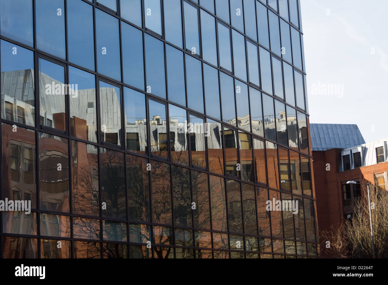 Building Reflections in glass Stock Photo - Alamy