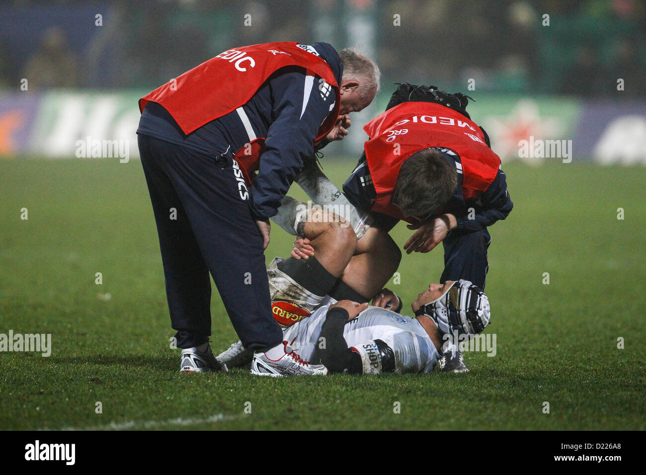11.01.2013 Northampton, England. Daniel KIRKPATRICK of Castres ...