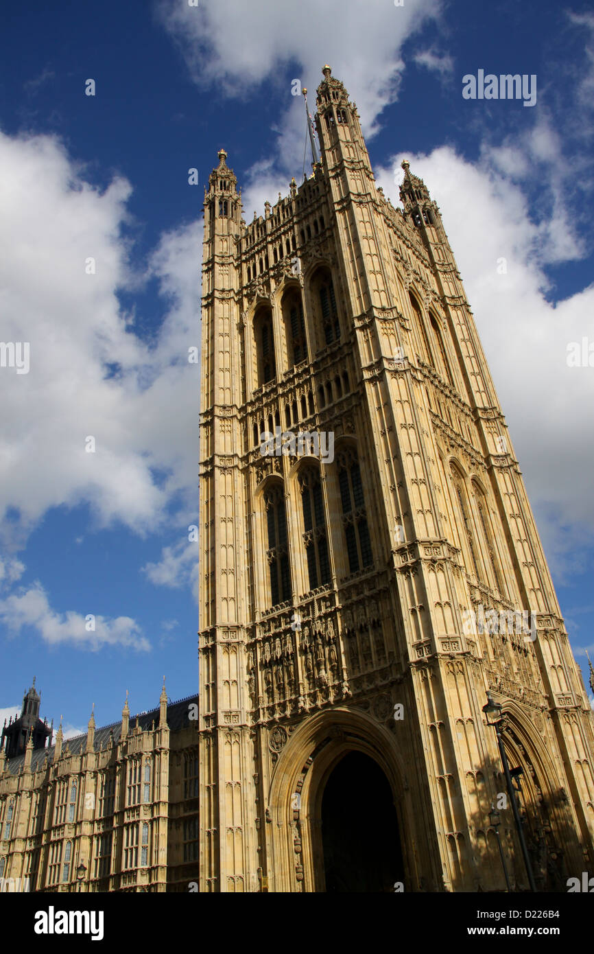 Victoria Tower Palace of Westminster London Stock Photo - Alamy