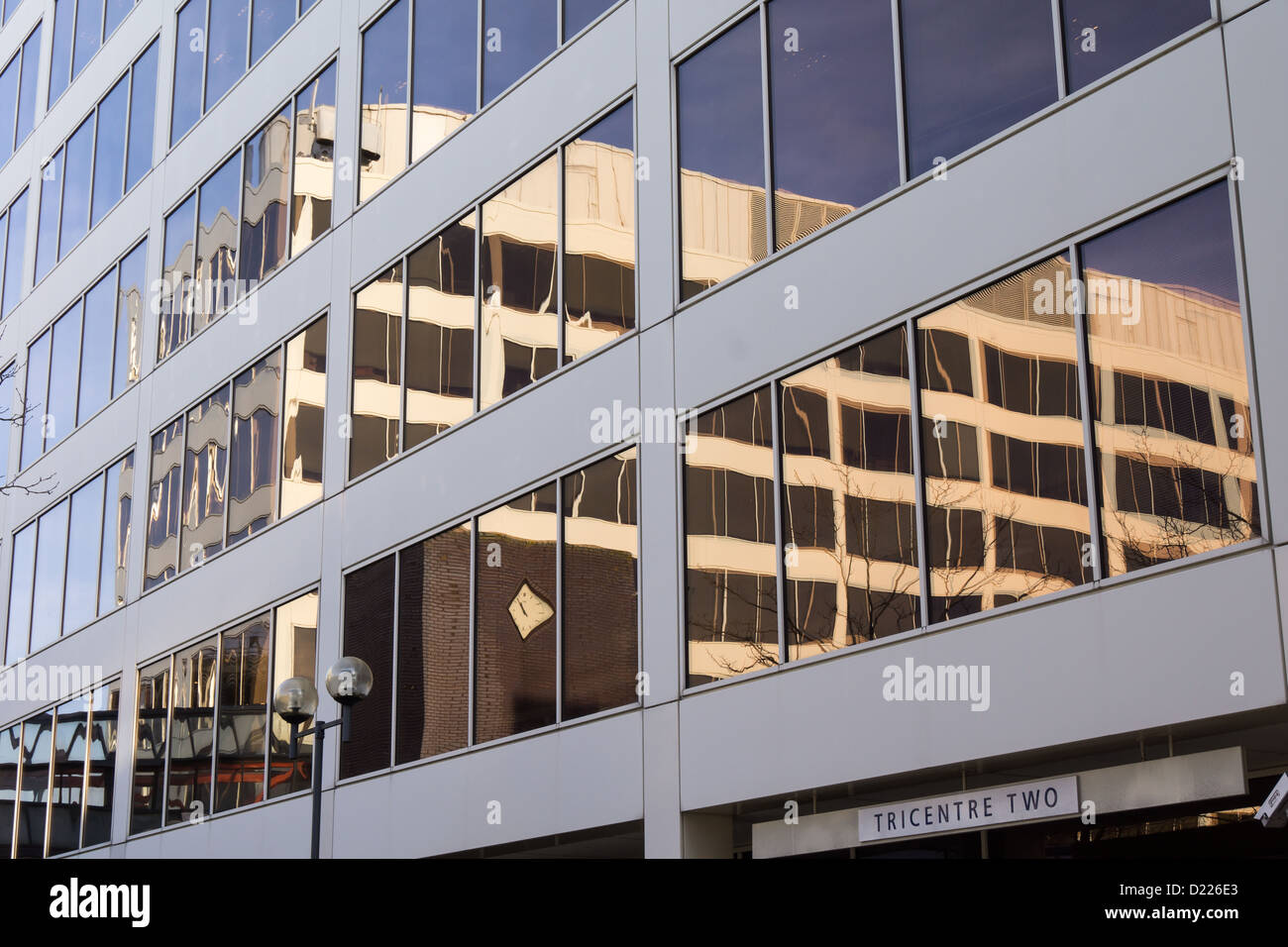 Building Reflections in glass Stock Photo - Alamy
