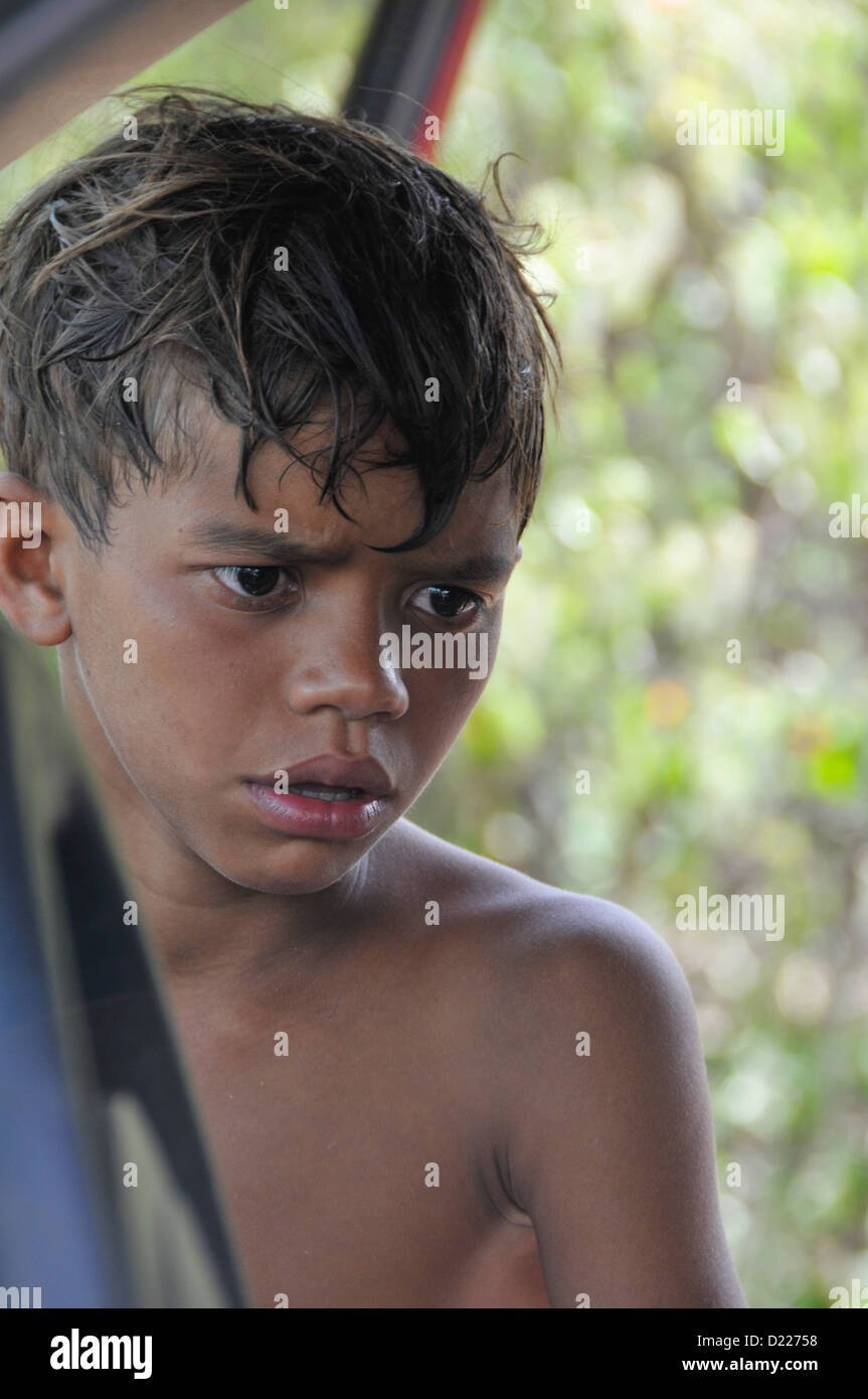 concern boy portrait Stock Photo - Alamy
