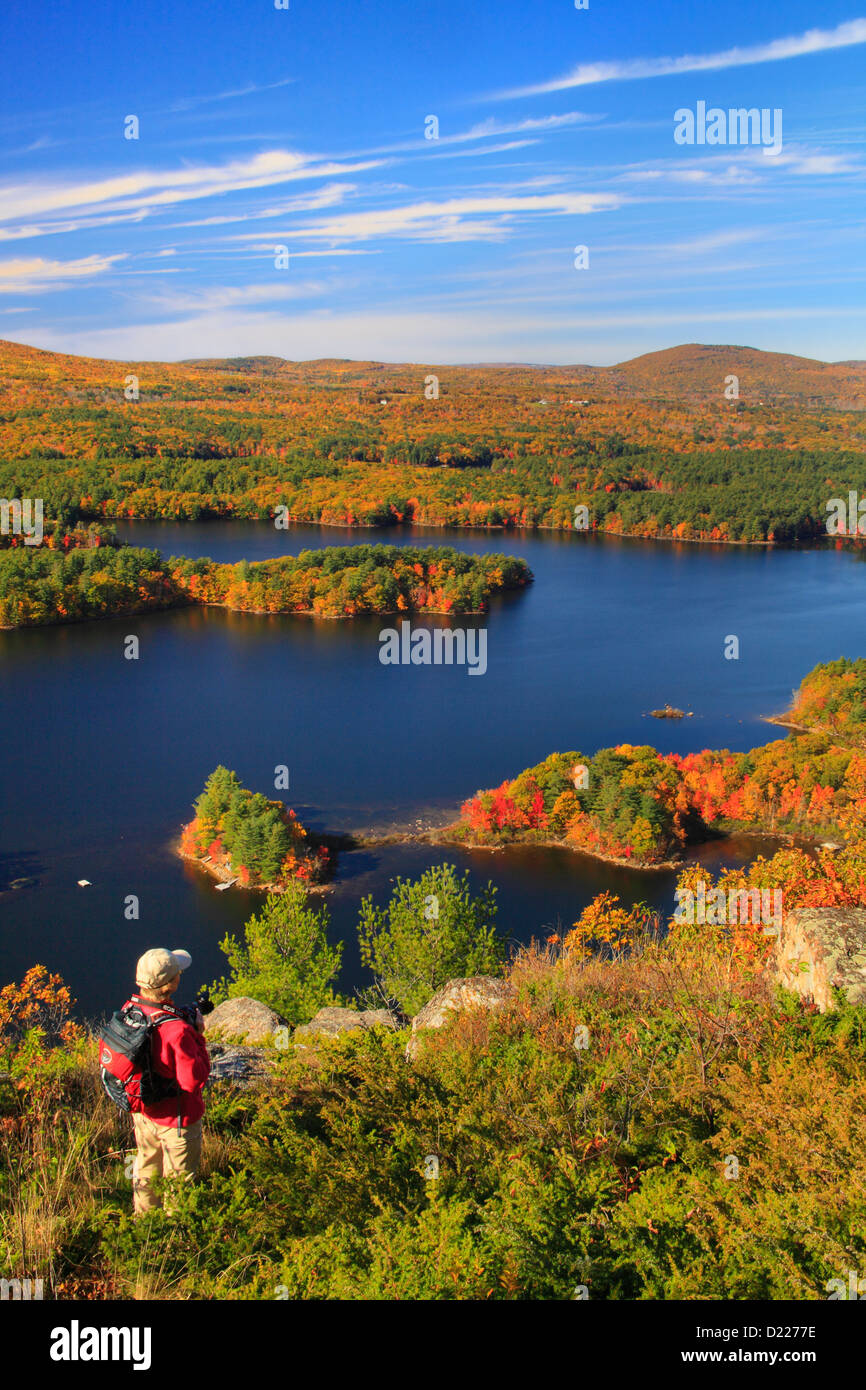Maiden Cliff, Megunticook Lake, Maiden Cliff Trail, Camden, Maine, USA ...