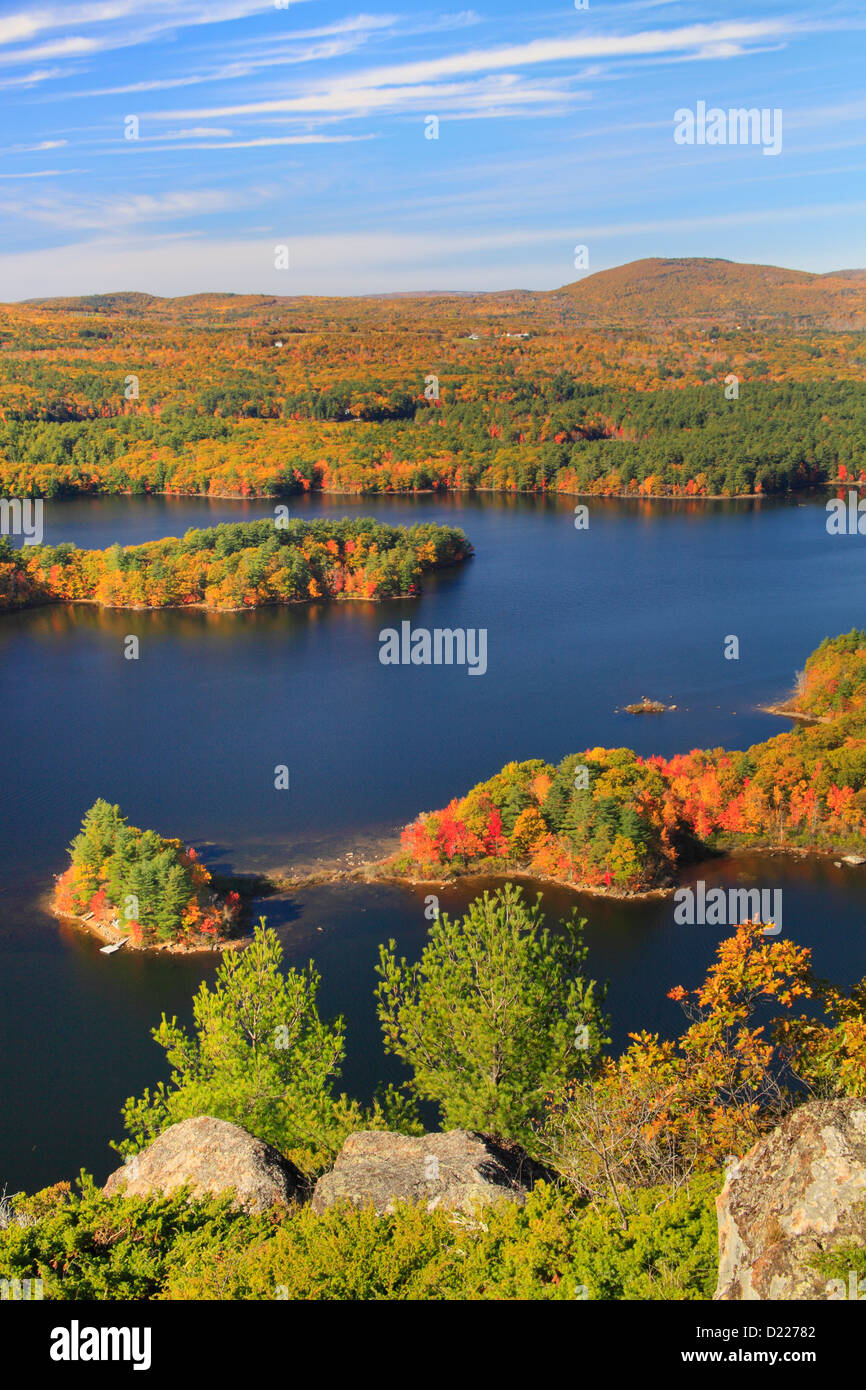 Maiden Cliff, Megunticook Lake, Maiden Cliff Trail, Camden, Maine, USA ...