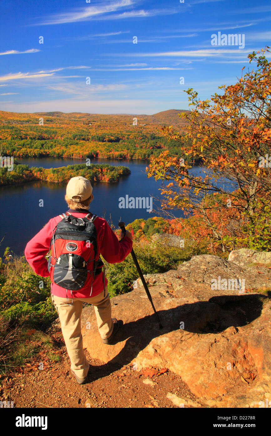Maiden Cliff, Megunticook Lake, Maiden Cliff Trail, Camden, Maine, USA ...