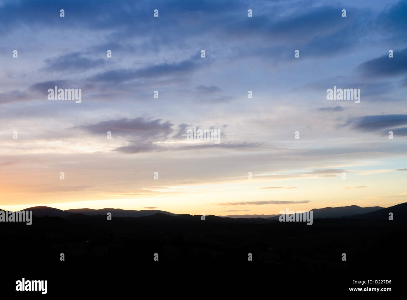Sunset Towamba New South Wales Australia // Sunset over the range at ...