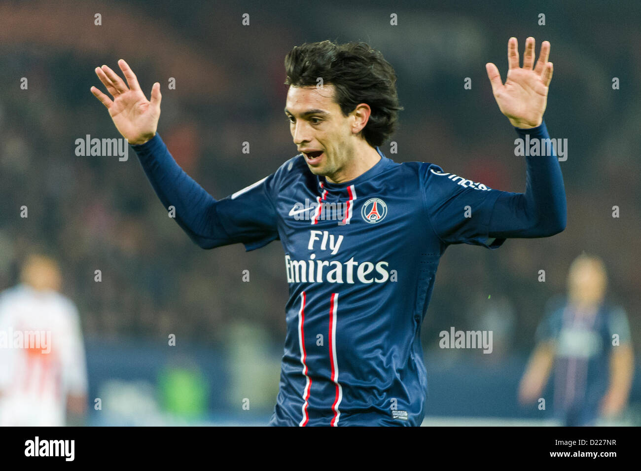Paris, France. 11th January 2013.French Football Championship, Ligue 1 ...