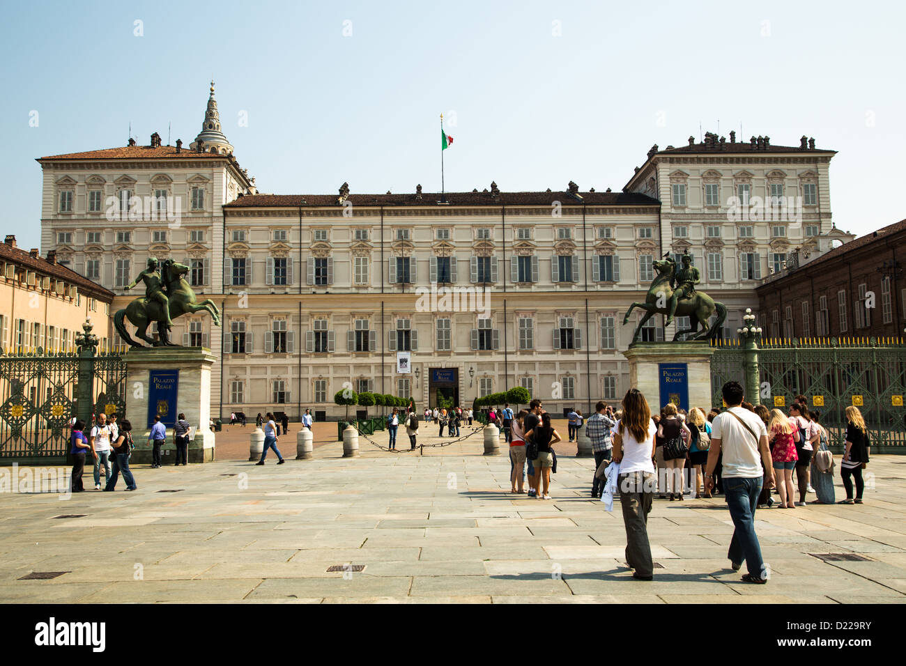 Palazzo Reale in Turin Italy Stock Photo - Alamy