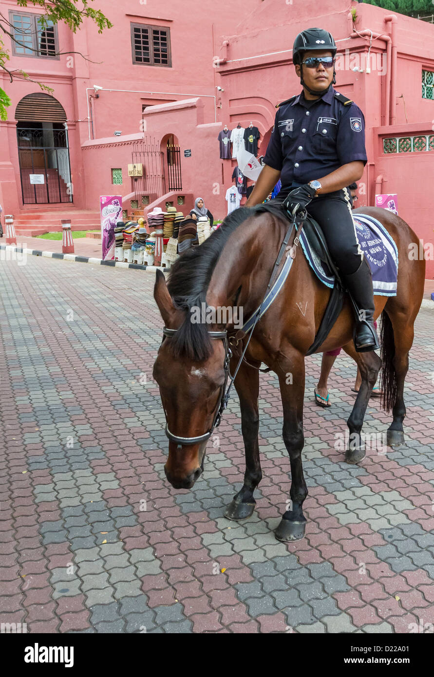 Mounted police in Malacca (Melaka), Malaysia Stock Photo - Alamy