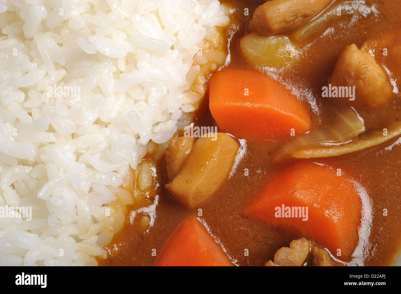 Curry with rice Stock Photo - Alamy