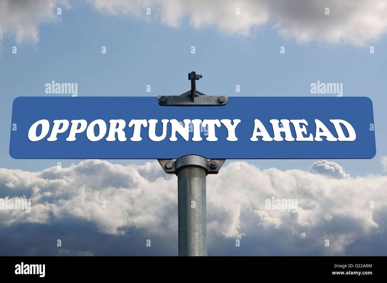 Opportunity ahead road sign Stock Photo - Alamy Opportunity ahead road sign Stock Photo - Alamy