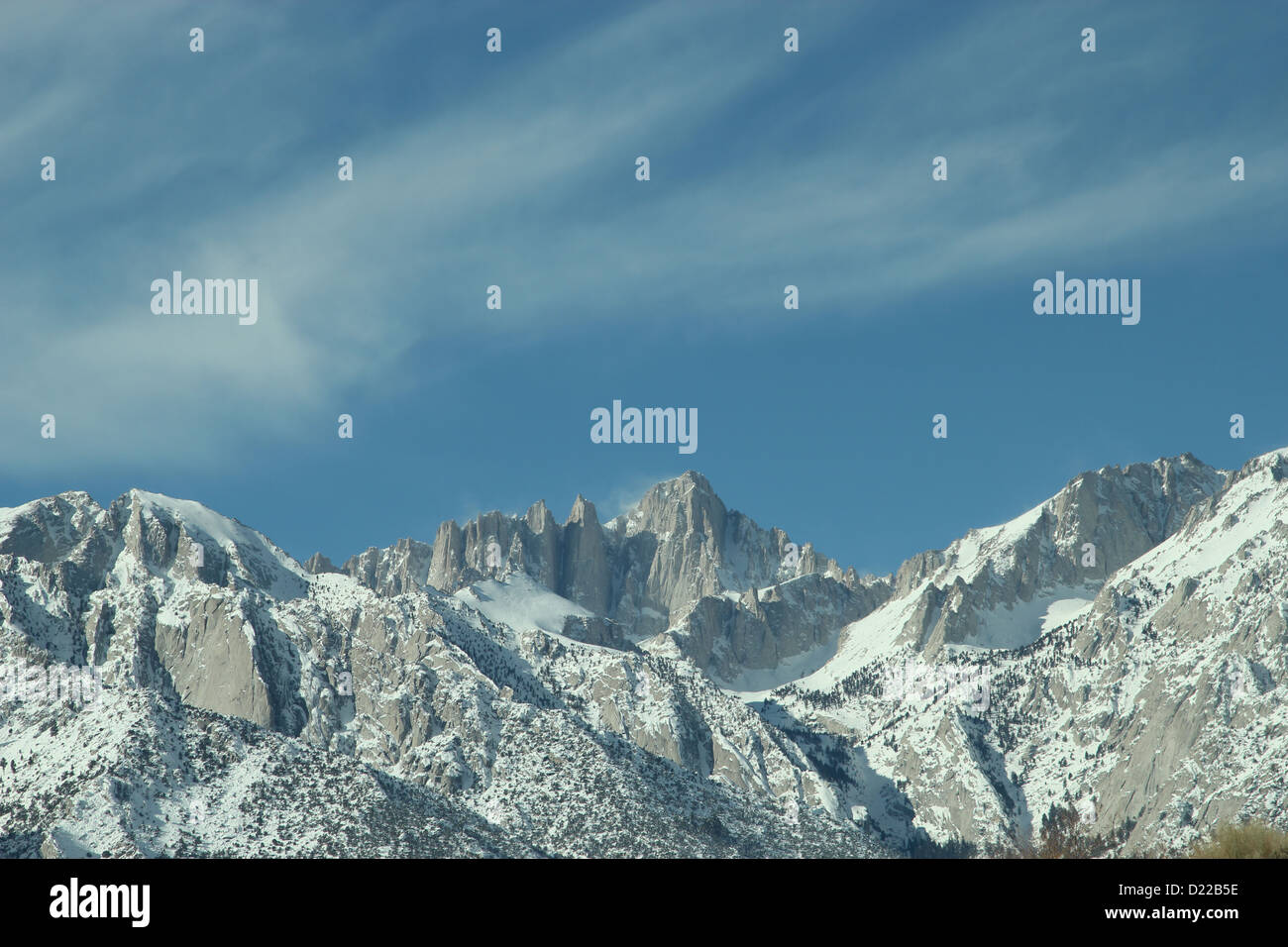 Mt Whitney in Winter Stock Photo - Alamy