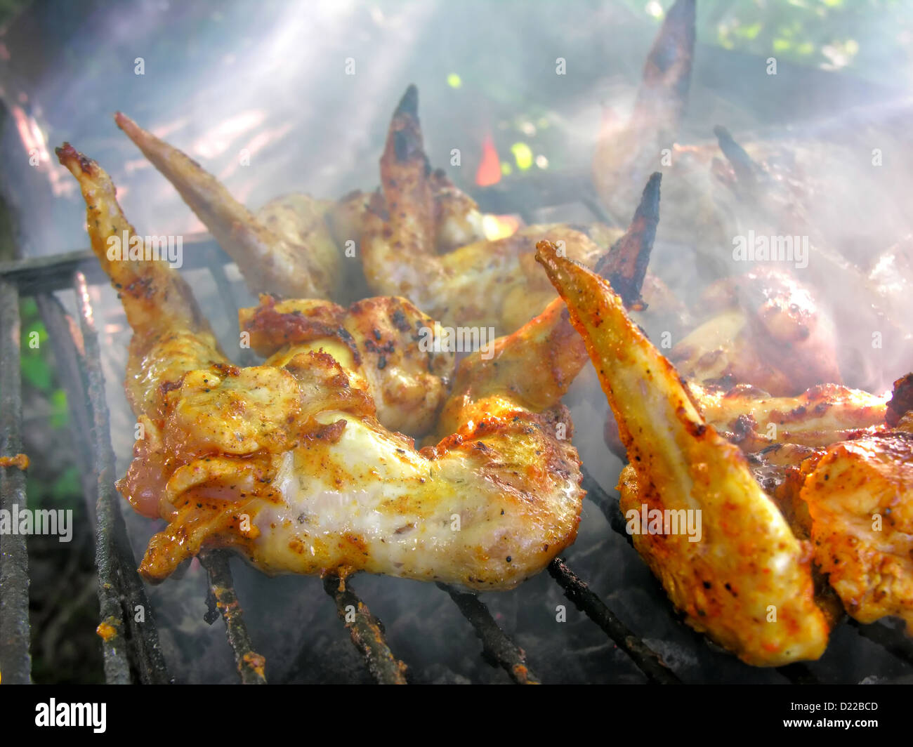 Grilling chicken wings hi-res stock photography and images - Alamy