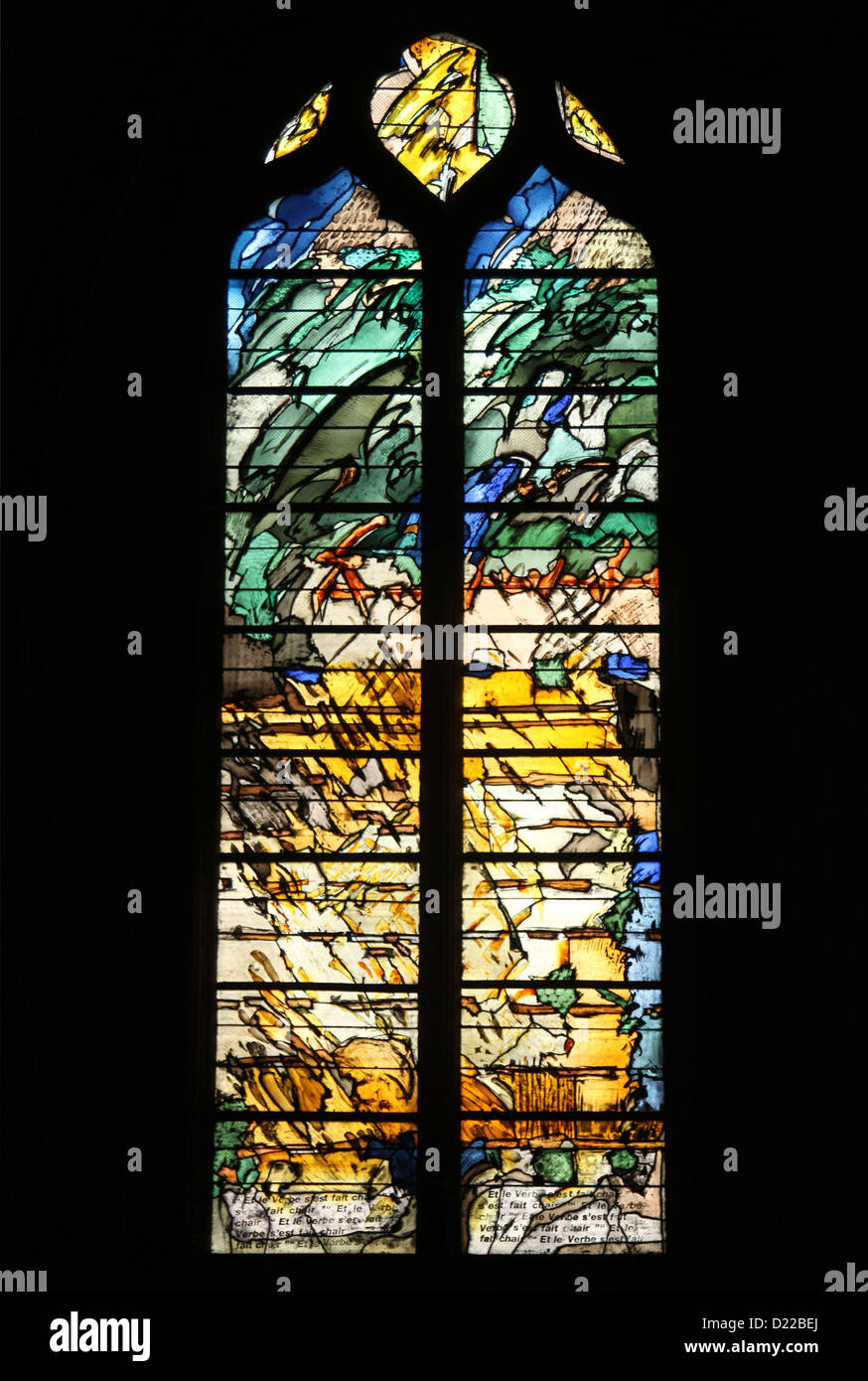 Stained glass abstract church hi-res stock photography and images - Alamy