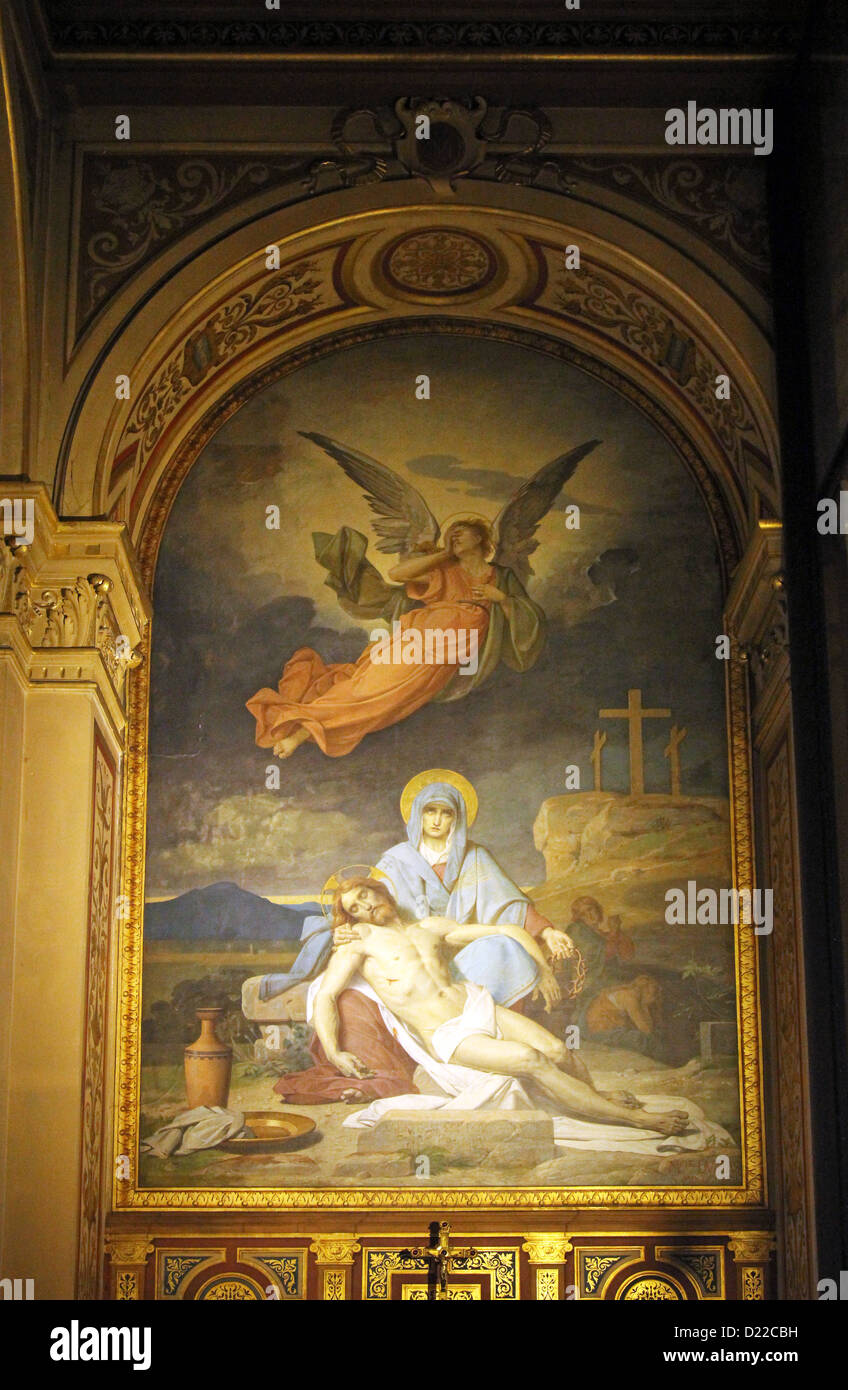 Pieta, Church of the Holy Trinity, Paris Stock Photo - Alamy