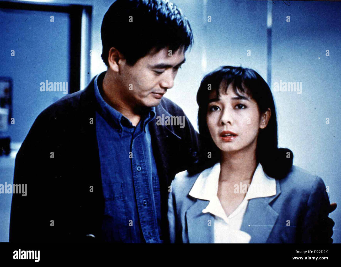 Hard Boiled Hard Boiled Chow Yun Fat Und Teresa Mo In Szene Local Caption 1992 Stock