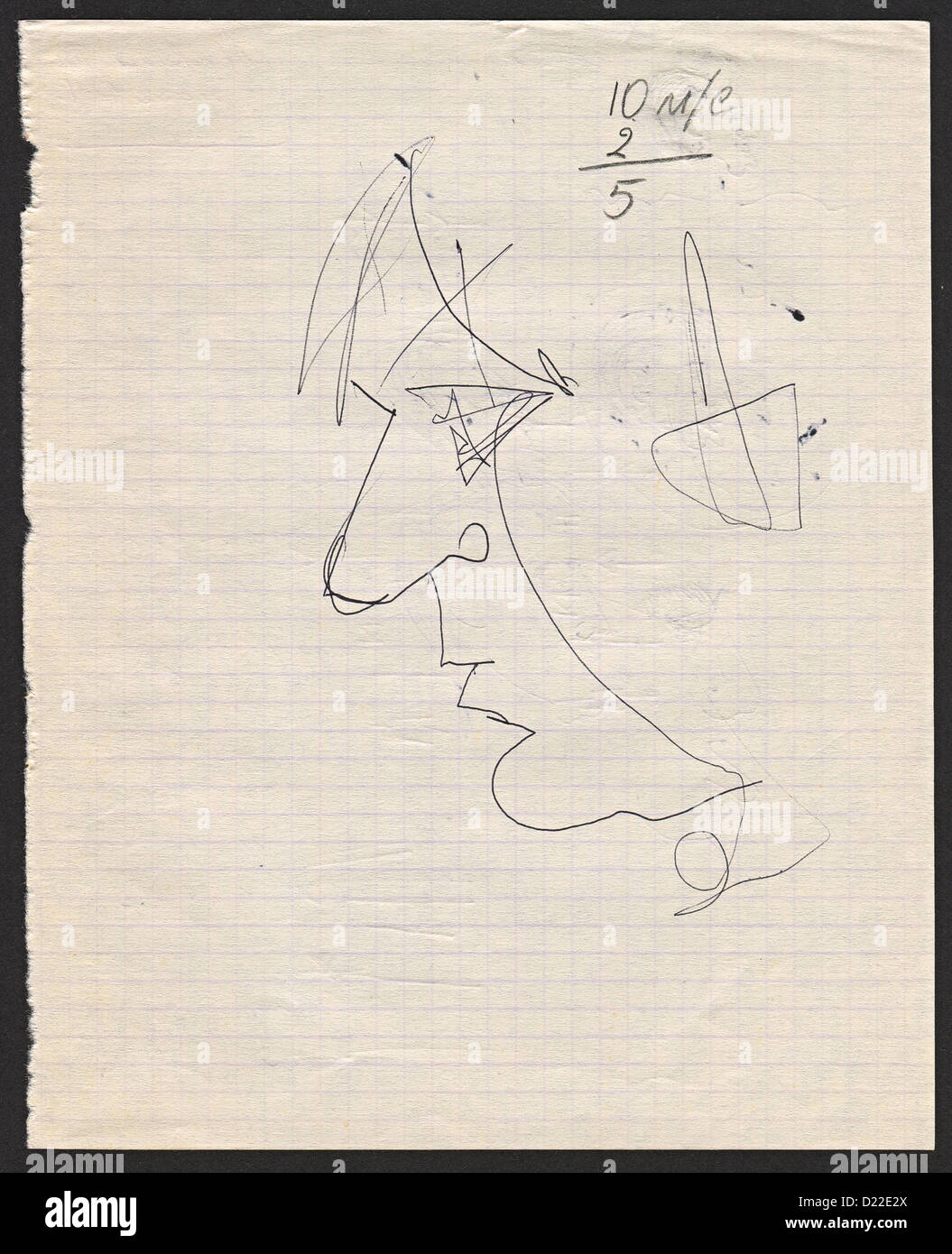 Child's drawing of a school notebook Stock Photo - Alamy