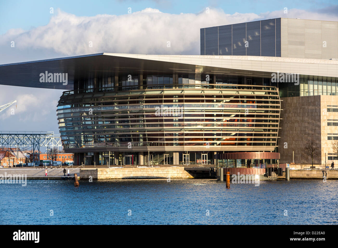 The new, modern opera house, at the inner harbor canal. Copenhagen ...