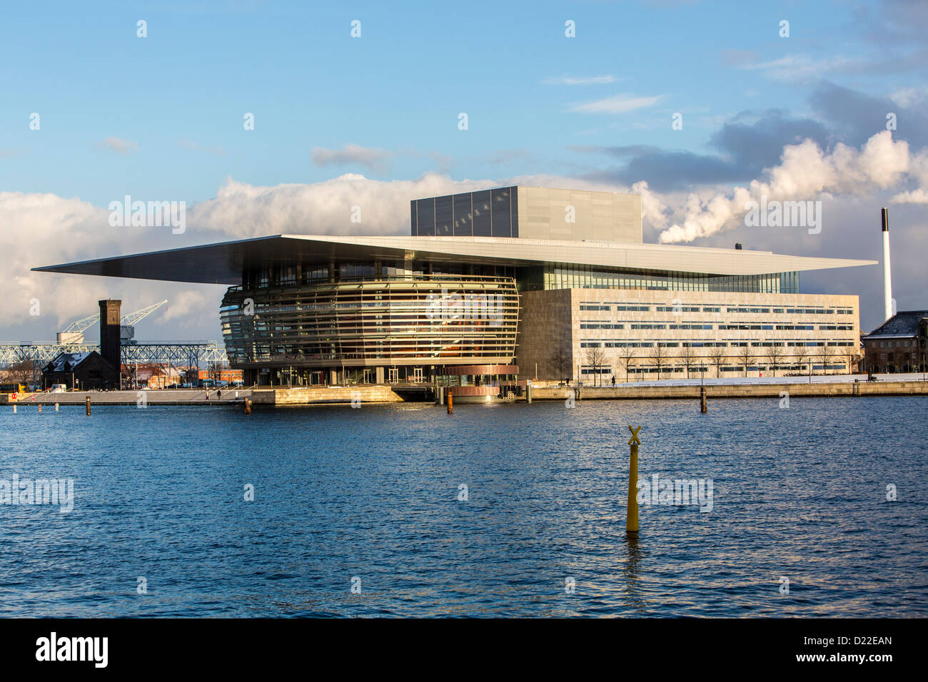 The new, modern opera house, at the inner harbor canal. Copenhagen ...