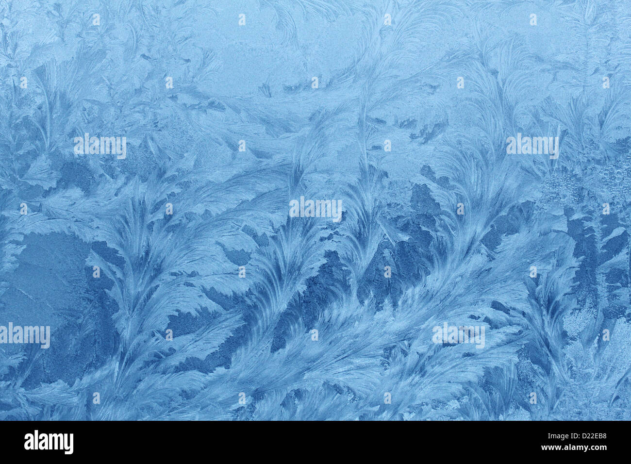 Ice pattern on winter glass Stock Photo - Alamy