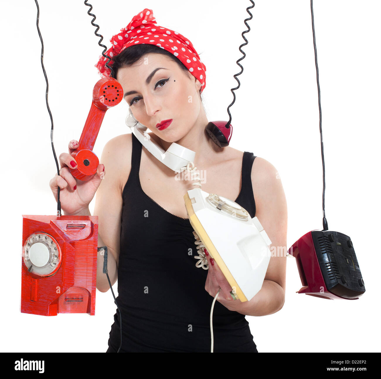 Many phones hi-res stock photography and images - Alamy