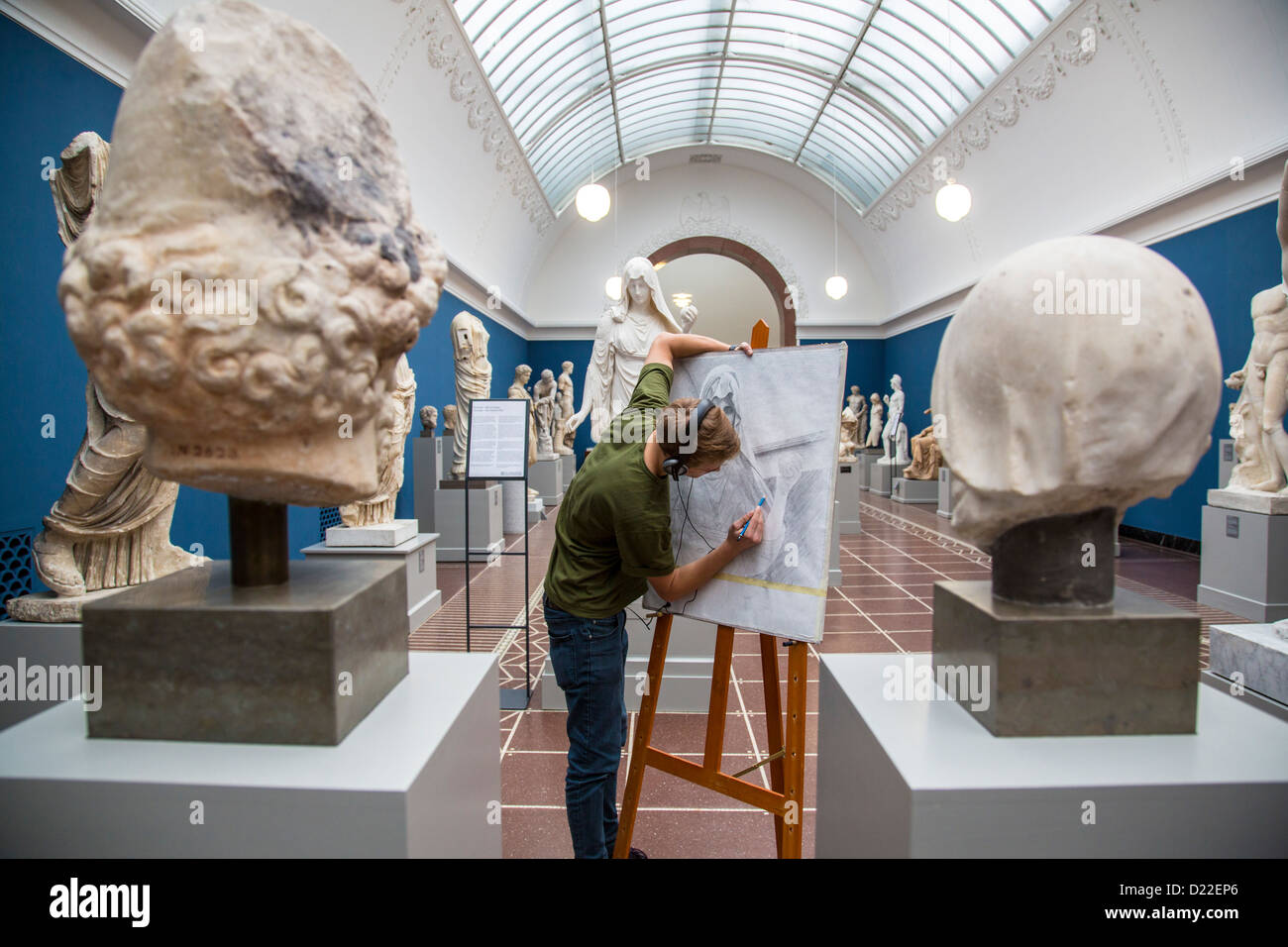 Historical art musem "Ny Carlsberg Glyptotek" Copenhagen, Denmark ...