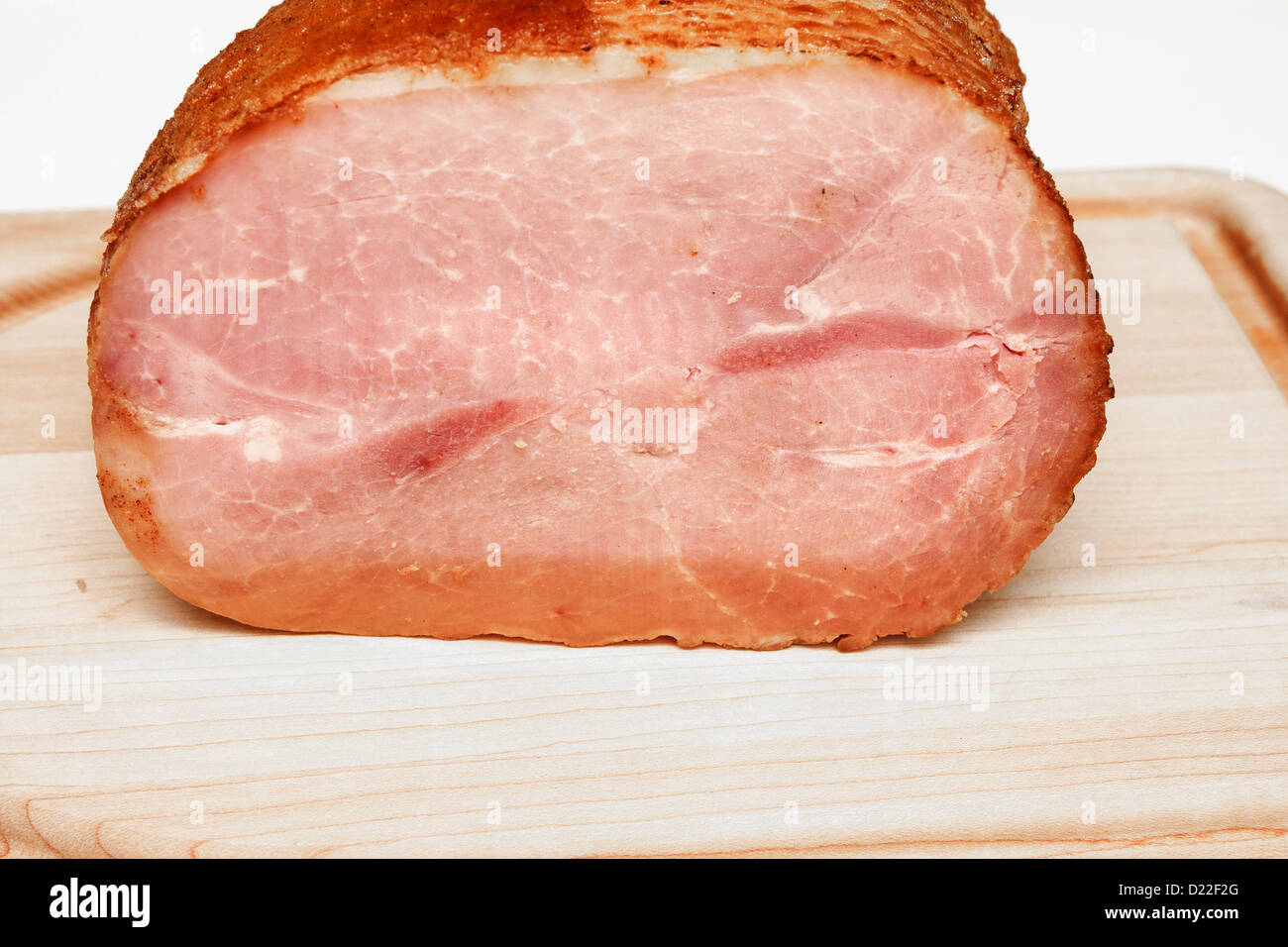 A nice sliced ham on a wood cutting board Stock Photo - Alamy