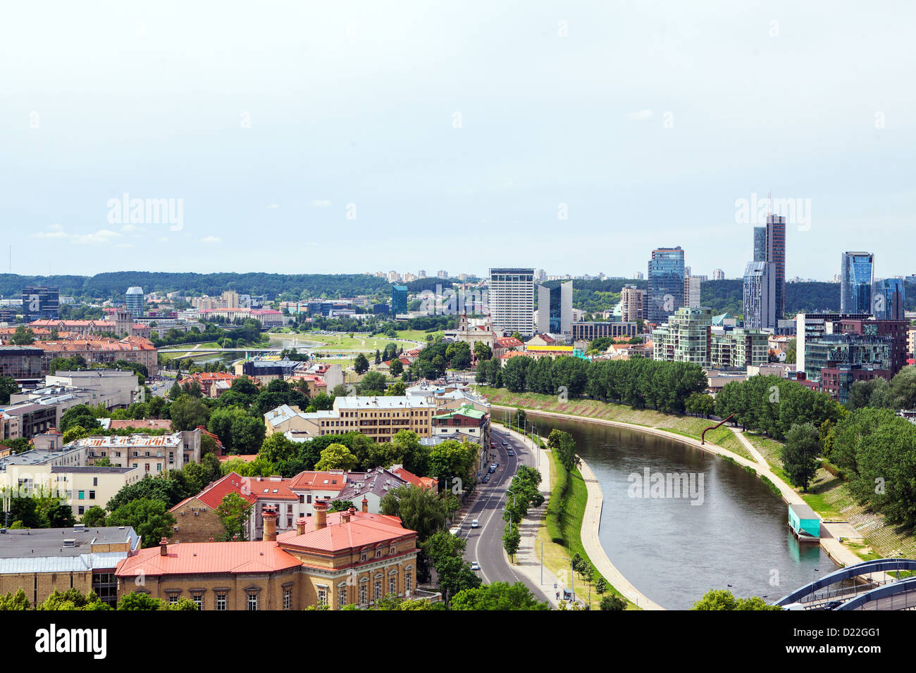 Panorama of Vilnius Stock Photo - Alamy