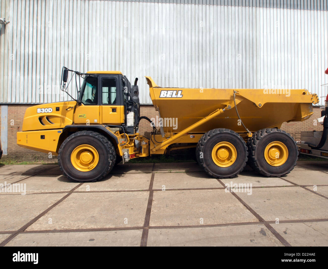 The Bell B30D is a 30-ton articulated dumper truck designed for use in ...