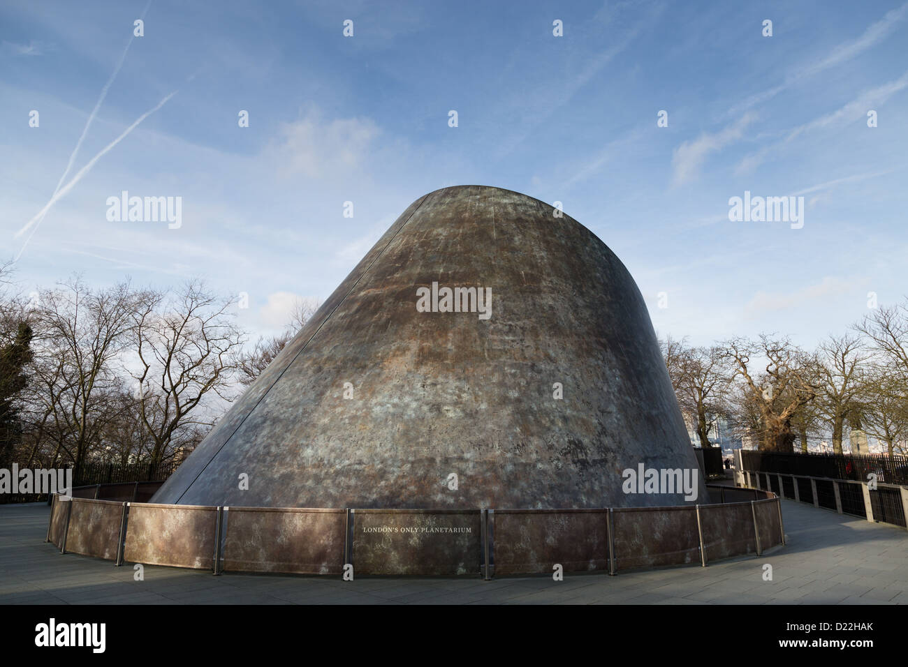 The roof of the Planetarium at the Greenwich Royal Observatory Stock ...