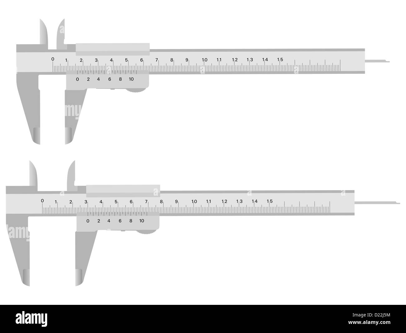Caliper isolated on white background. Vector illustration Stock Photo ...