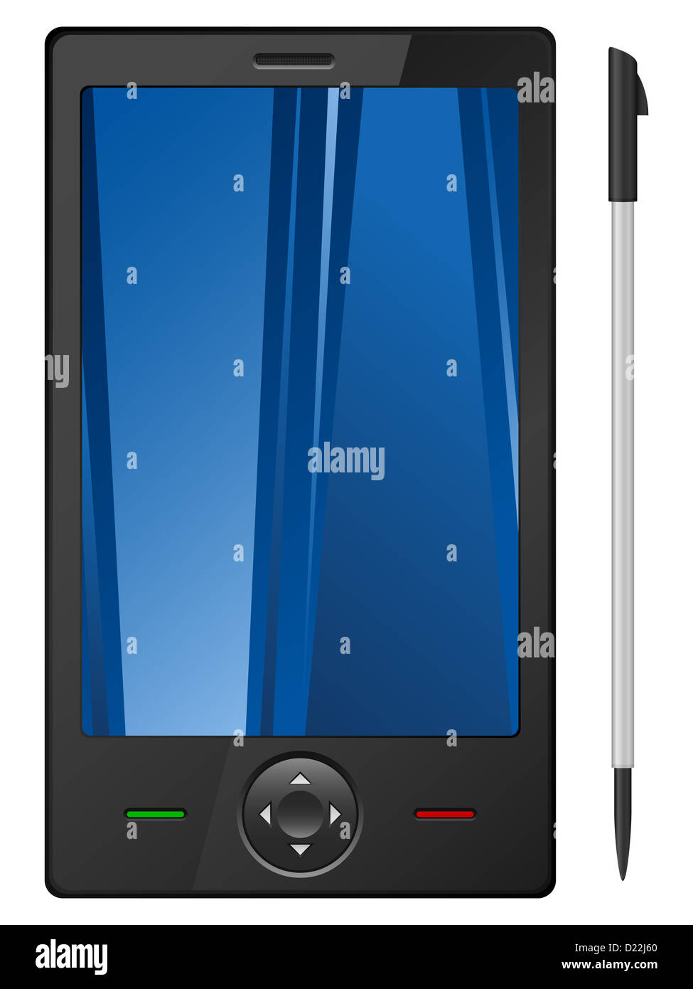 PDA isolated on a white background. Vector illustration Stock Photo - Alamy