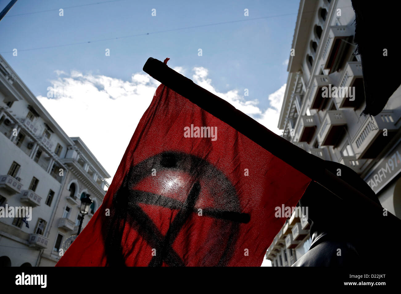 Anarchy flag hi-res stock photography and images - Alamy