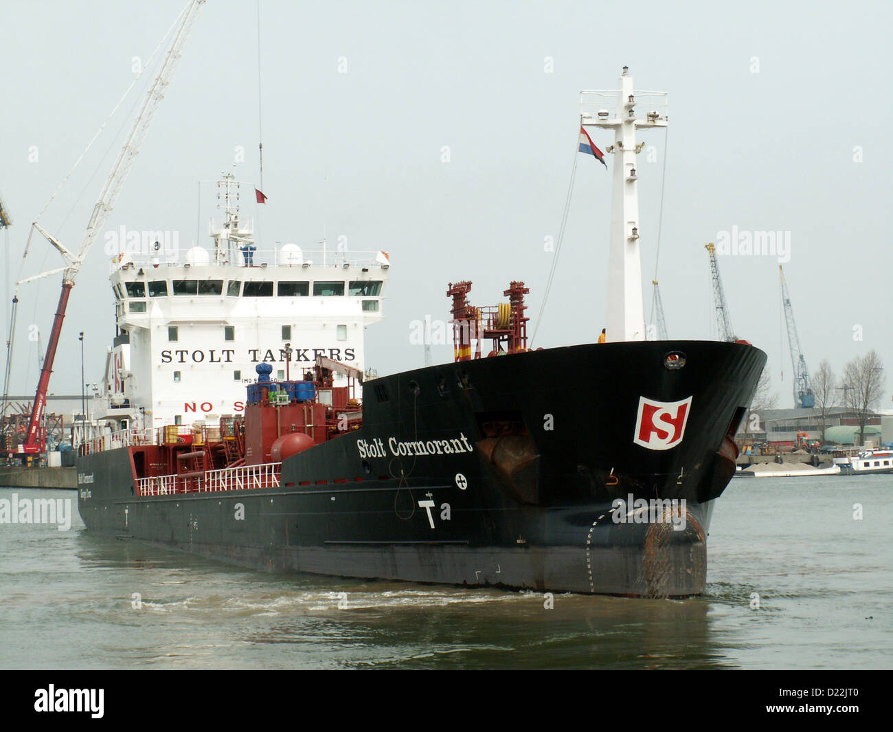 The Stolt Cormorant is a chemical tanker operating in the Botlek ...