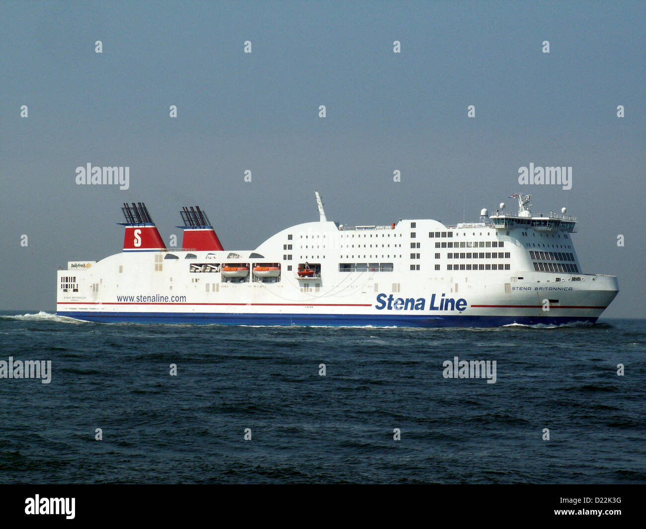 The Stena Britannica is a large ferry boat designed for cargo and ...