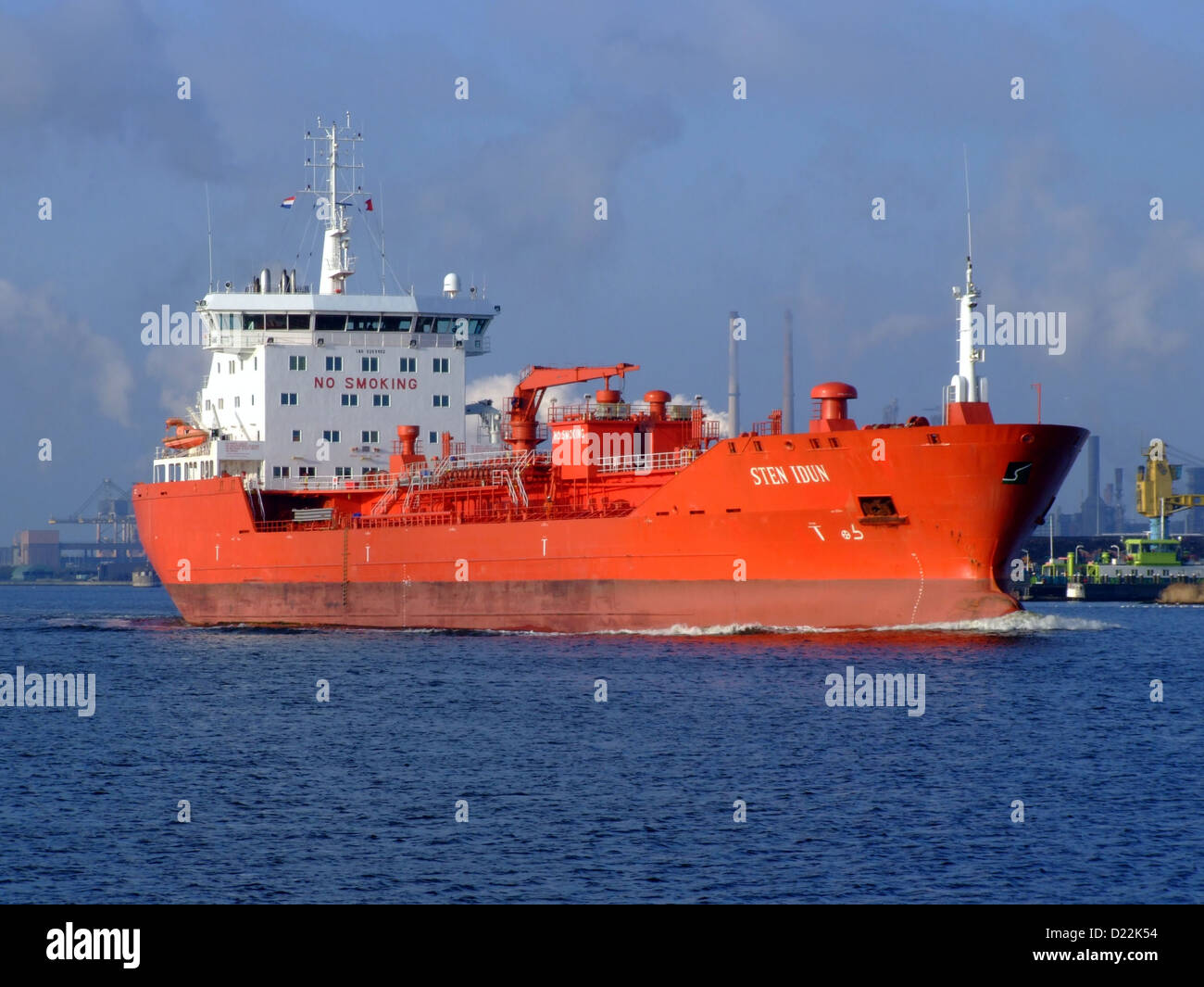 The Sten Idun is a cargo vessel docked at the Port of Amsterdam. This commercial ship plays a ...