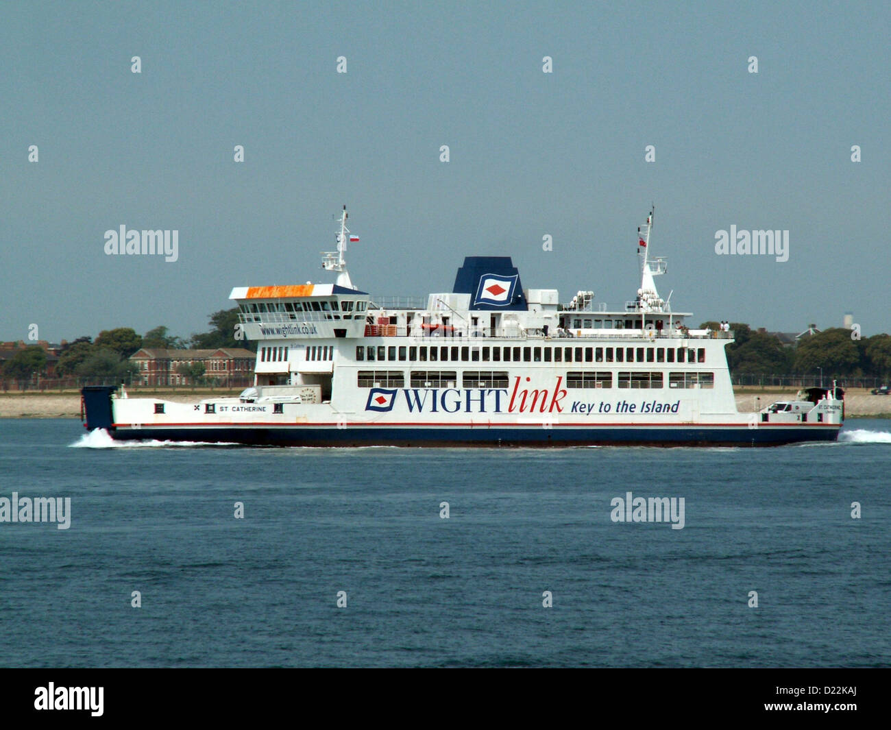 The St. Catherine Isle of Wight Link ferry operates between the Isle of ...
