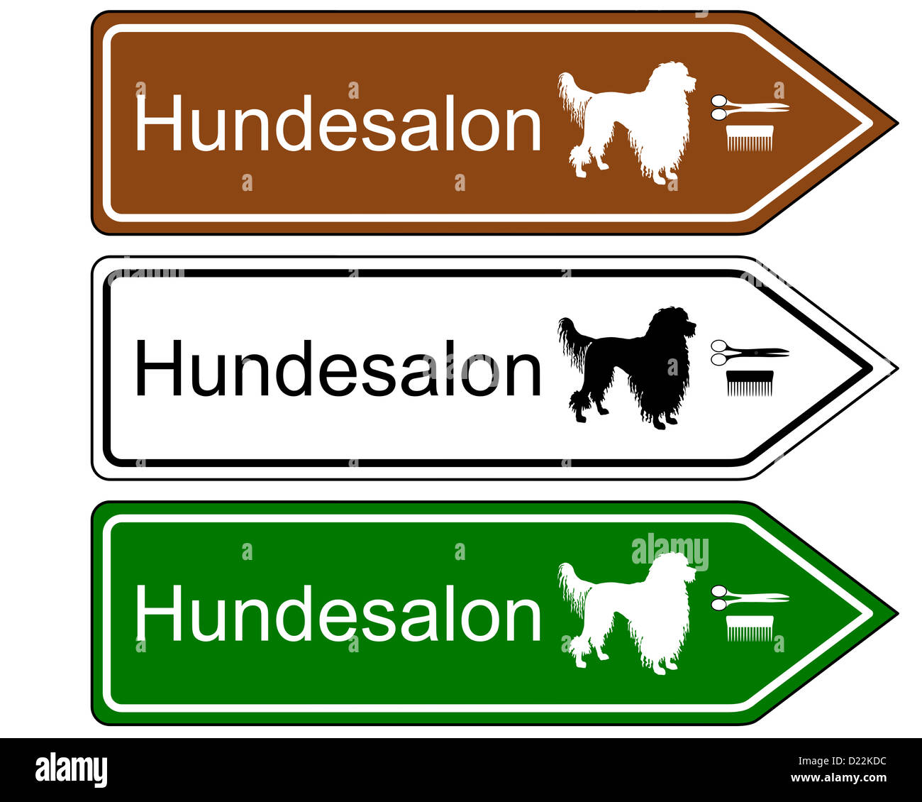 Sign dog parlor Stock Photo - Alamy